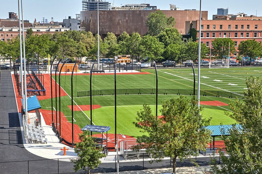 Michelle Obama Athletic Field at Whitney Young Magnet HS - K.R. Miller ...